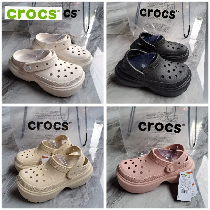 Jual Sandal crocs crush stomp clog woman / crocs wanita / sandal crocs ...