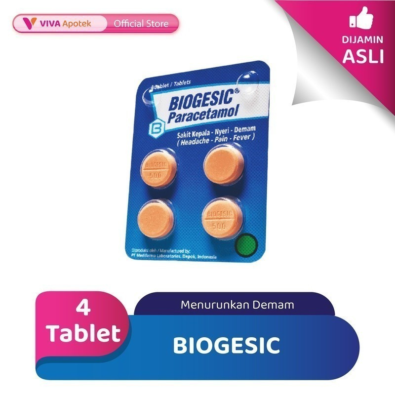 Jual Biogesic untuk Pereda Nyeri (4 Tablet) | Shopee Indonesia