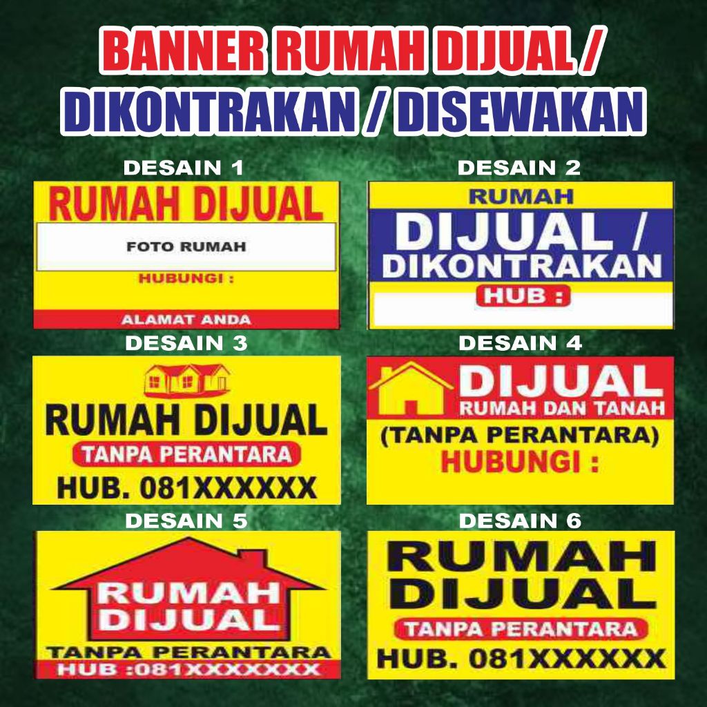 Jual SPANDUK RUMAH | RUKO | KOSAN | TANAH | LAHAN | Shopee Indonesia