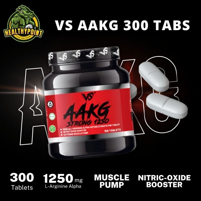 Jual VS AAKG Strong 1250 300 Tablet V-Shape Arginine Nitric Oxide Pre ...