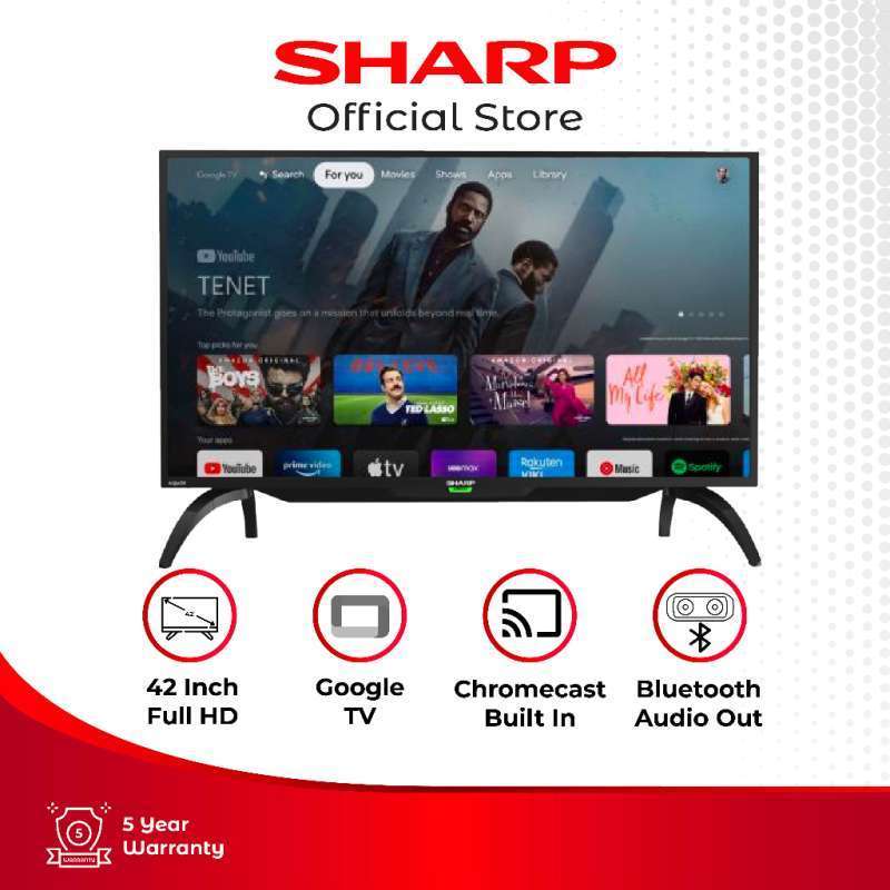 Jual LED TV SHARP Android Smart TV 42 Inch 2T-C43EG1i Garansi Resmi | Shopee Indonesia
