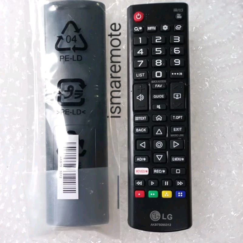 Jual REMOT REMOTE TV LG LCD SMART TV AKB75095312 ORIGINAL | Shopee ...