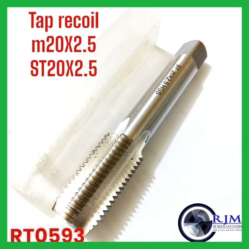 Jual 1pcs Tap Recoil ST20X2.5 HSS hand tap recoil m20X2.5 kondisi baru ...