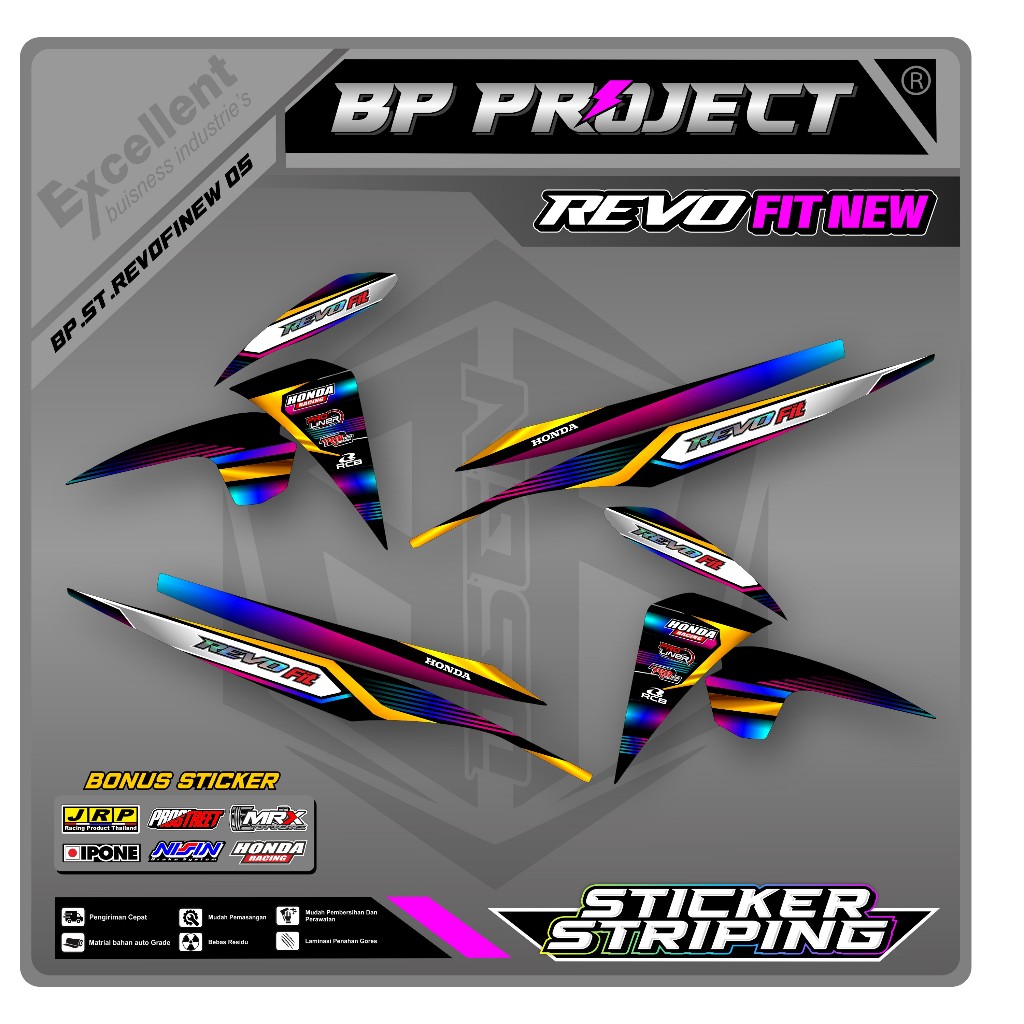 Jual STICKER STRIPING LIST VARIASI REVO FIT NEW / REVO FIT INJEKSI ...
