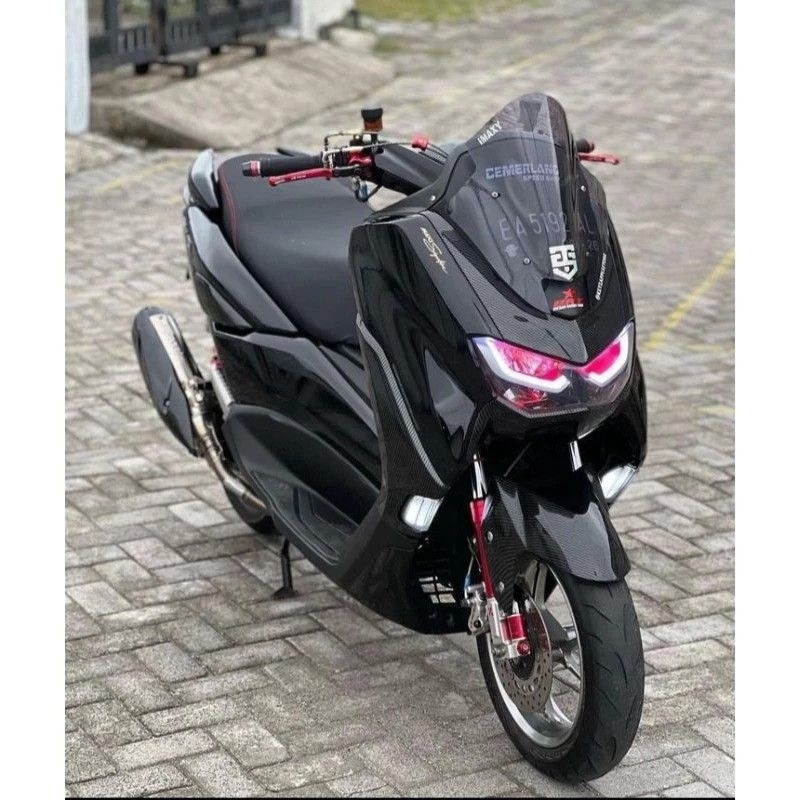 Jual Visor nmax new nmax old model TDR V2 sirip ryben bening hitam pnp ...