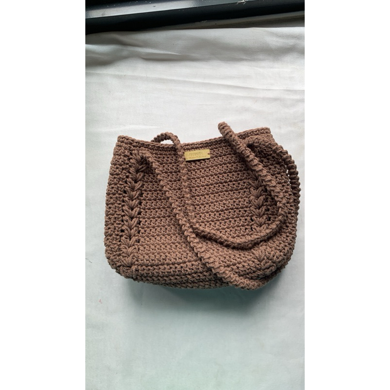 Jual Rhea Bag Tas Rajut Korea (Korean Bag Crochet) | Shopee Indonesia