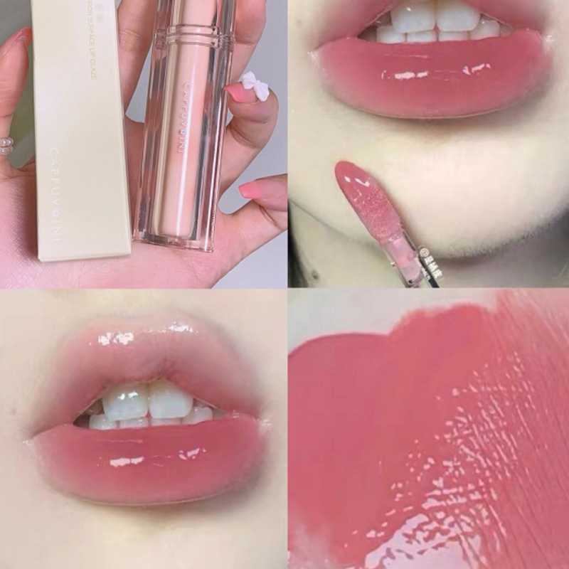 Jual COD&Ready CAPPUVINI Lip Gloss Iced Tea Jelly Tint Lipstik Glossy ...