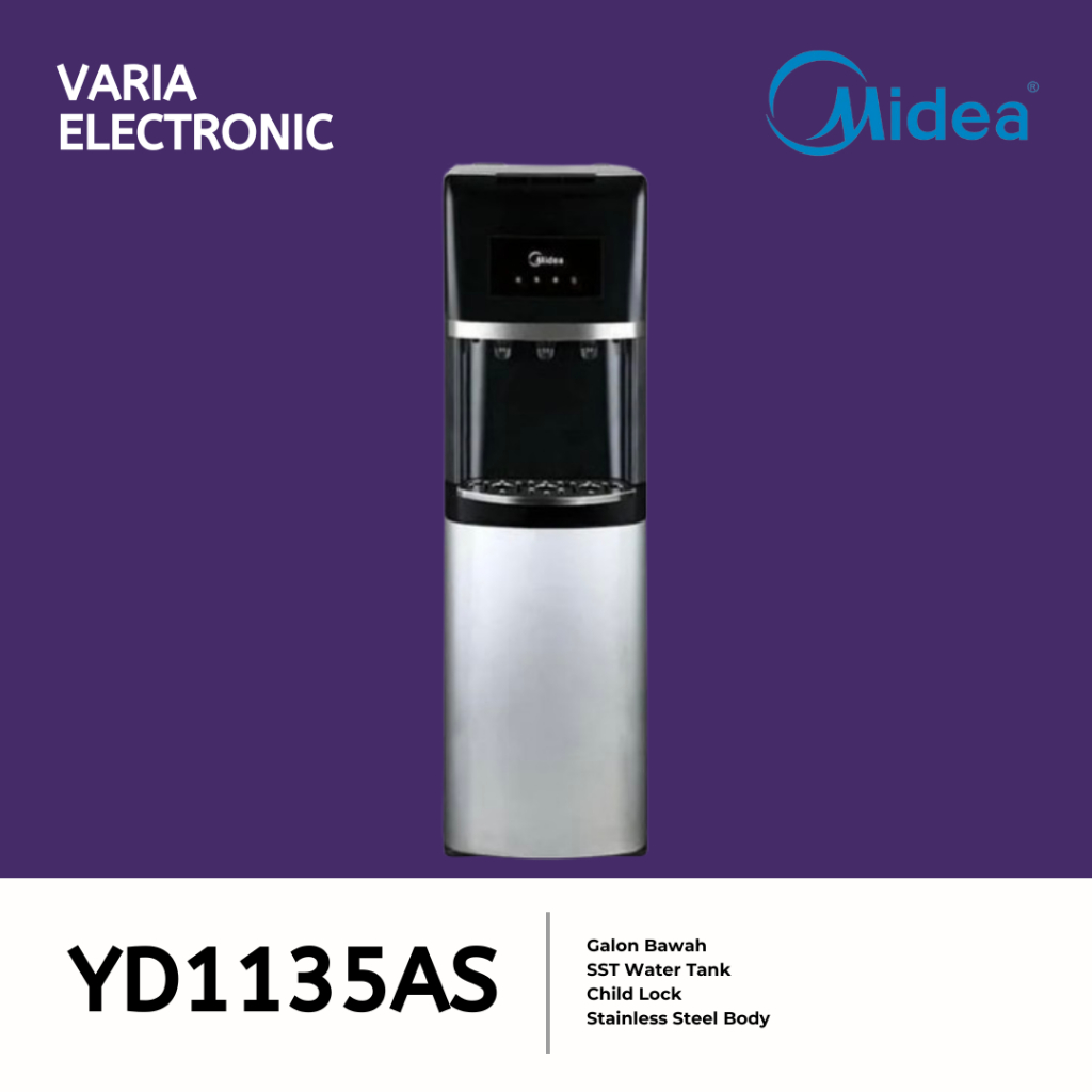 Jual Dispenser MIDEA YD1135AS Galon Bawah Low Watt | Shopee Indonesia