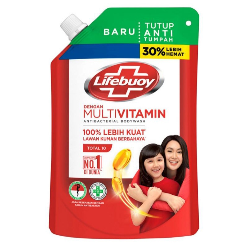 Jual Lifebuoy Body Wash Total 10 Antibacterial 450 ml | Shopee Indonesia