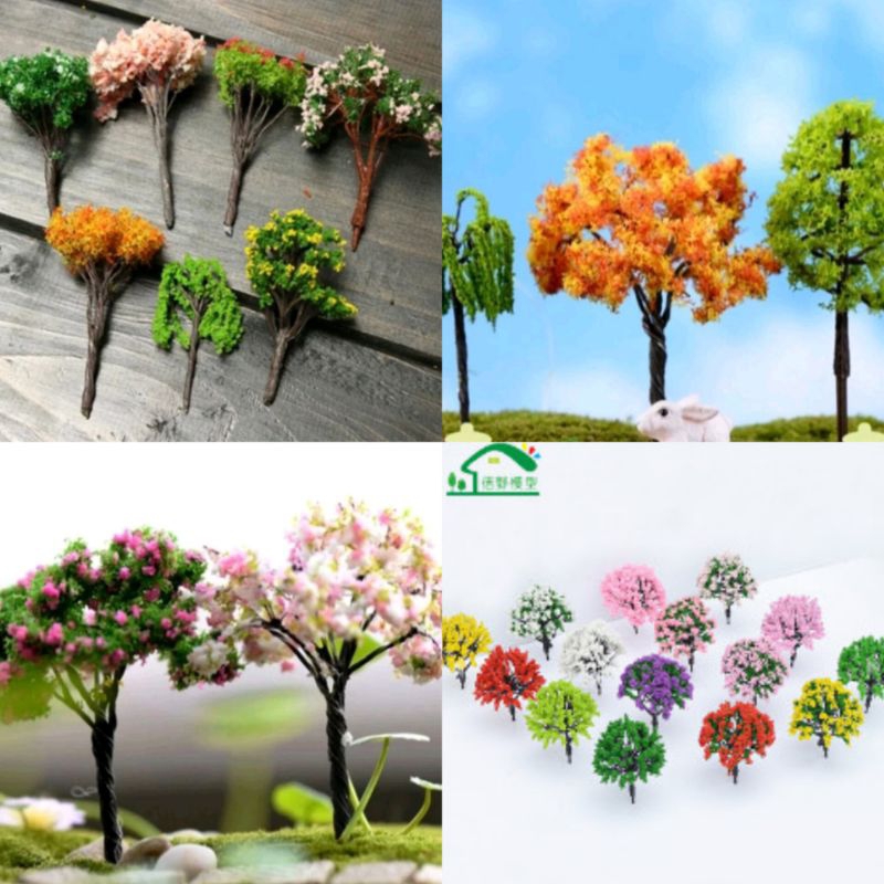 Jual Miniatur Pohon Untuk Maket, Diorama Pohon, Topper Kue Pohon ...