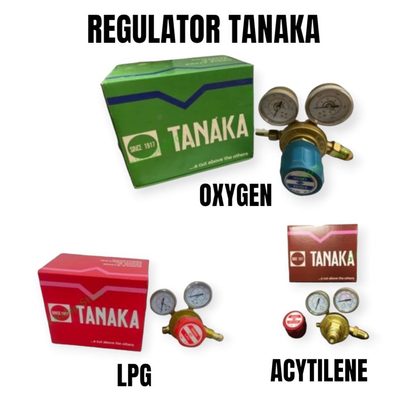Jual REGULATOR TANAKA UNTUK PENGELASAN TABUNG LAS OXYGEN LPG ACYTILENE | Shopee Indonesia