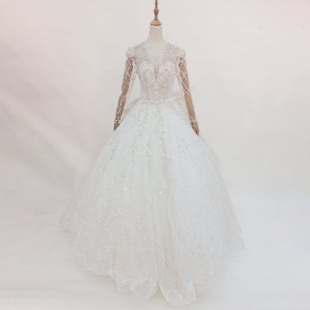 Jual Gaun Pengantin/ Wedding Dress/ Gaun Bridal Premium Ekor LQ05E ...