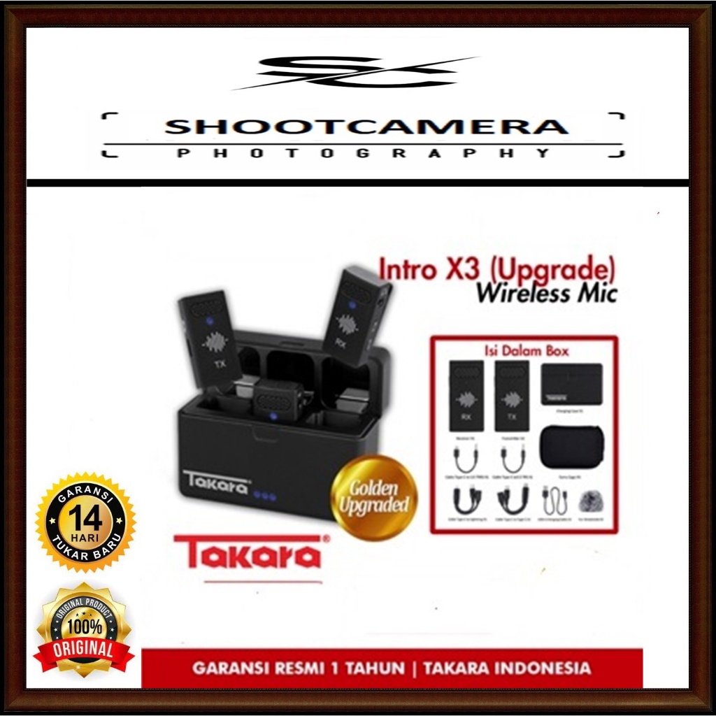Jual TAKARA INTRO X3 ALL IN ONE WIRELESS MICROPHONE WITH CHARGER CASE ...