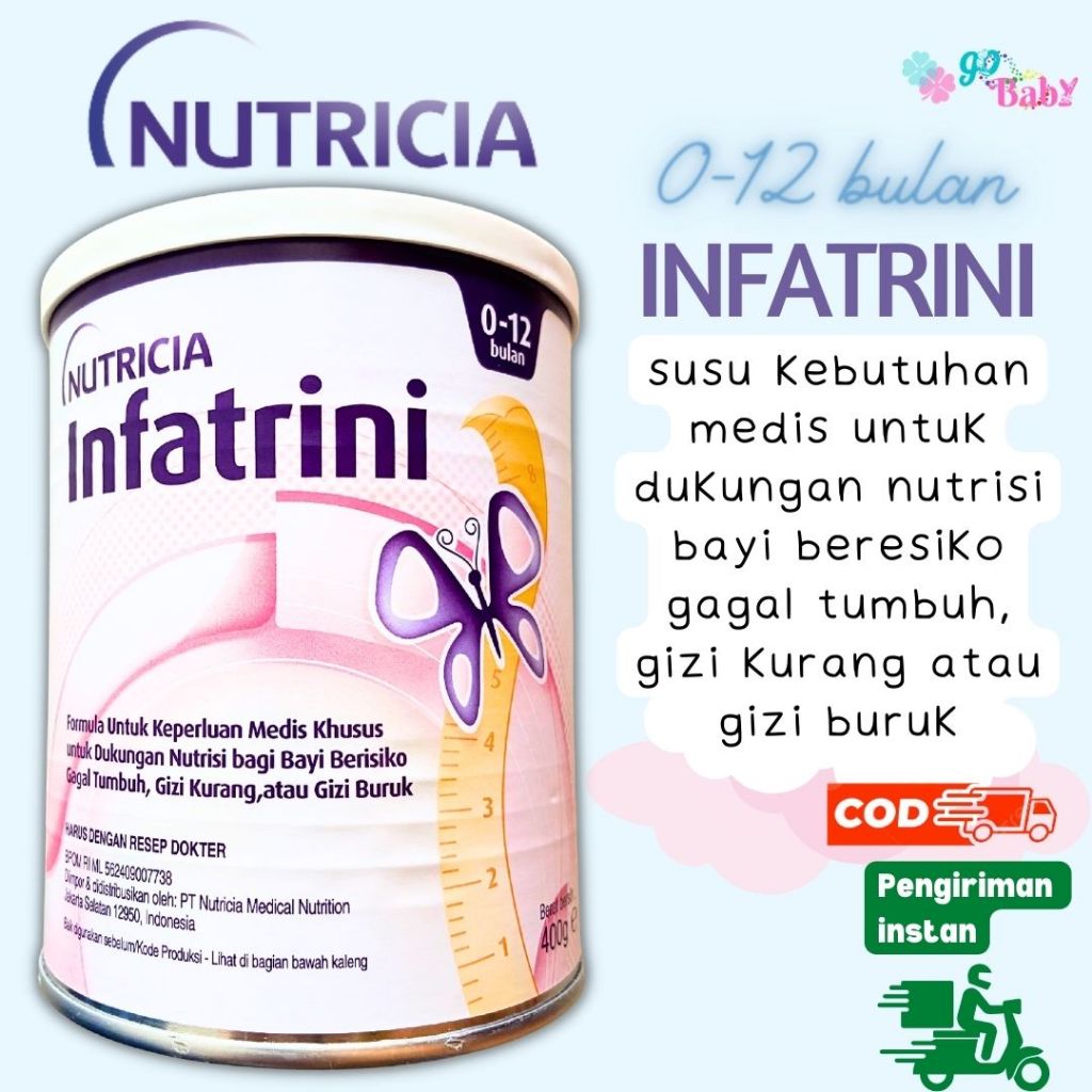 Jual Susu Infatrini Powder 400 gr - susu tinggi kalori usia 0-12 bulan ...