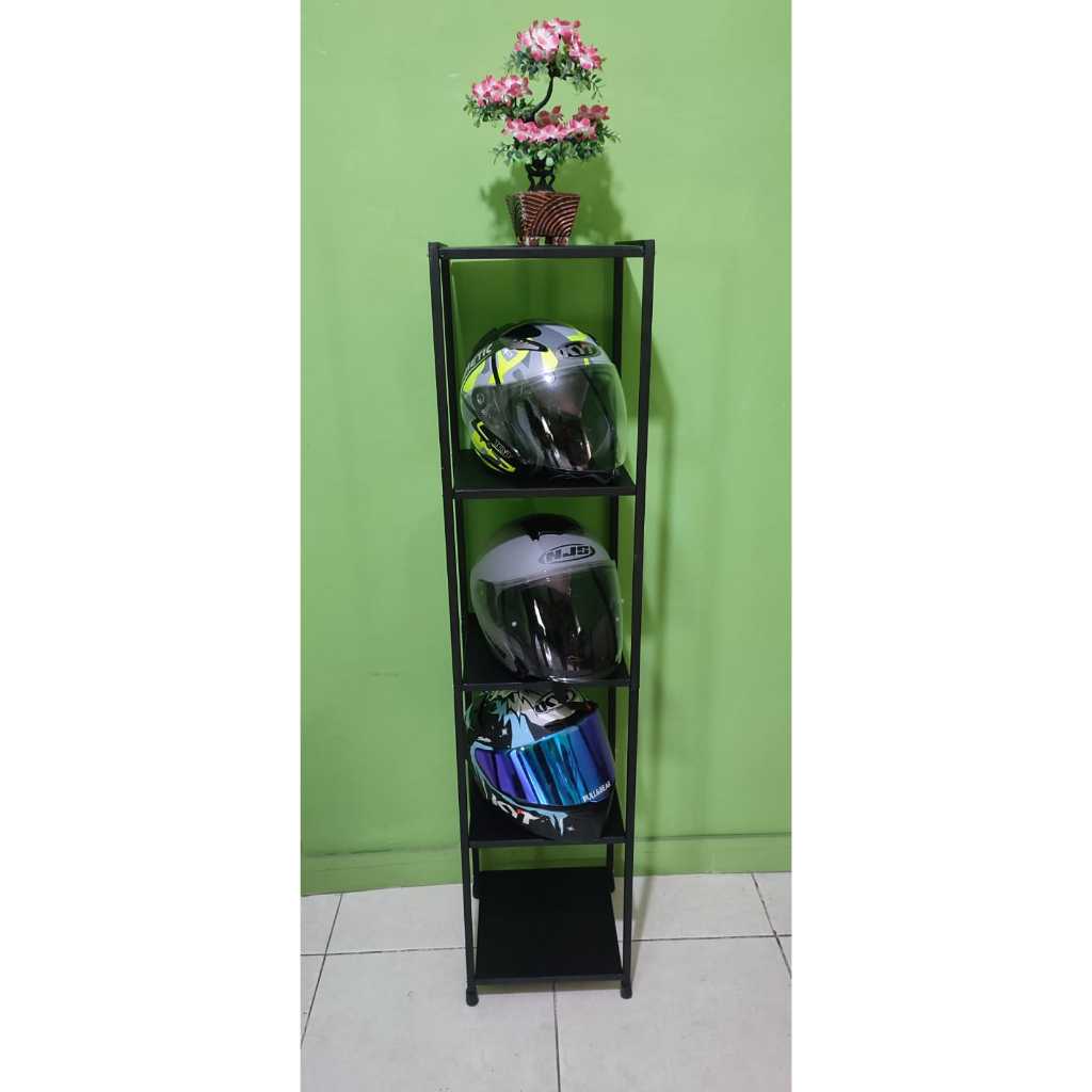 Jual Tempat Helm Rak Helm Serbaguna Besi Lemari Pajangan | Shopee Indonesia