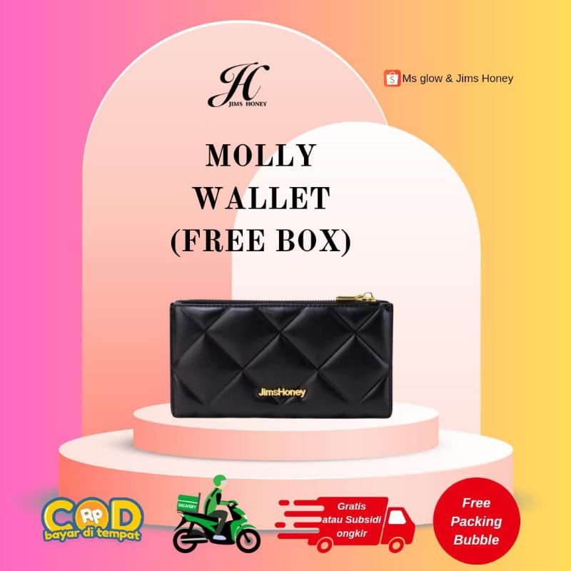 Jual Jims Honey Molly Wallet Dompet Panjang (Free Box) | Shopee Indonesia