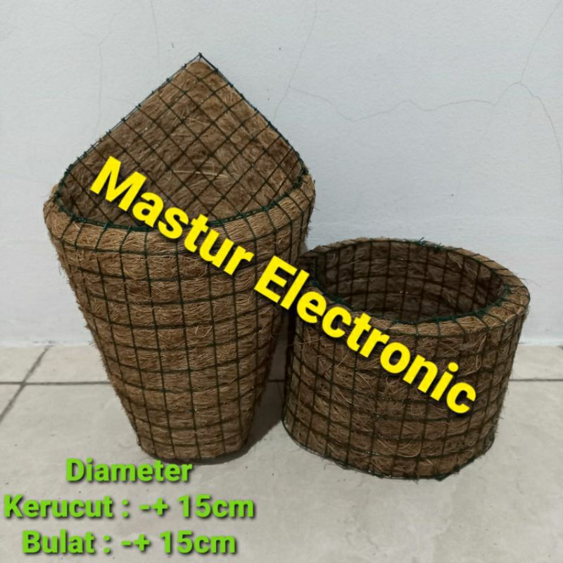 Jual POT TANAMAN POT BUNGA ANGGREK TEMPEL DINDING KERUCUT SERABUT ...