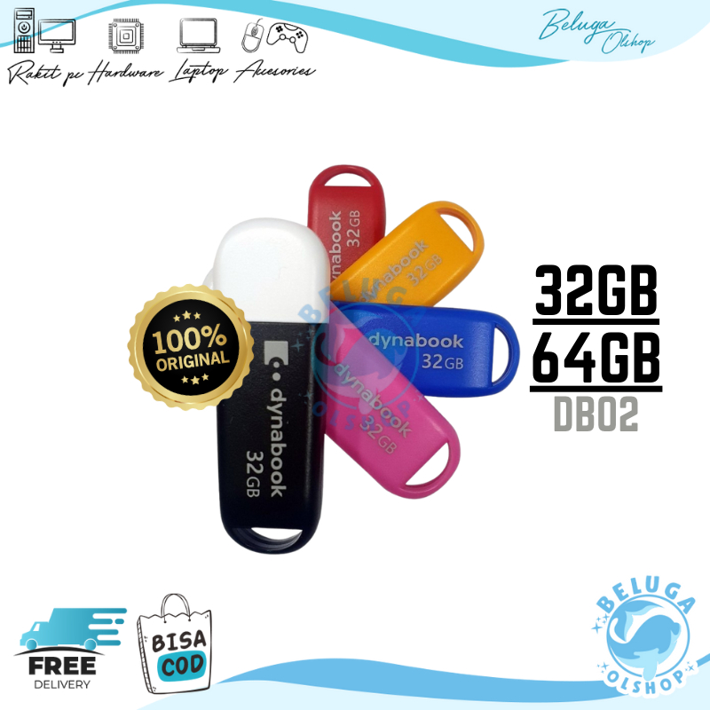 Jual DYNABOOK ORIGINAL FLASHDISK 32GB 64GB DB02 | Shopee Indonesia