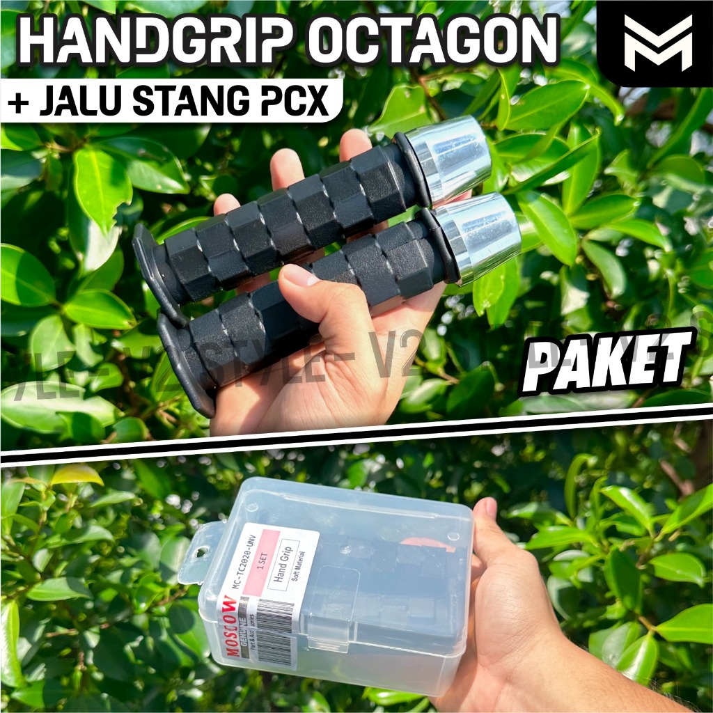 Jual HANFAT GAGANG PEGANGAN FREE KOTAK HITAM SET KIRI KANAN HAND GRIP ...