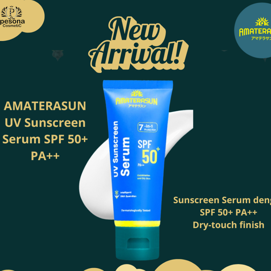 Jual AMATERASUN UV Sunscreen Serum SPF 50+ PA++ | Shopee Indonesia