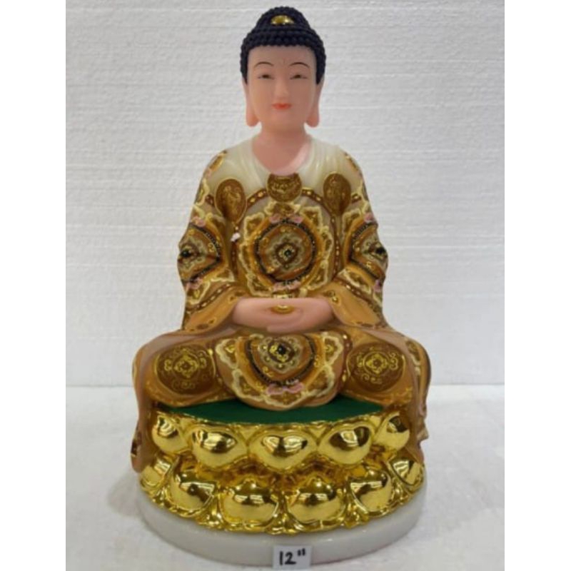 Jual patung buddha sakyamuni - 12inch - marmer - baju batik -l24 ...