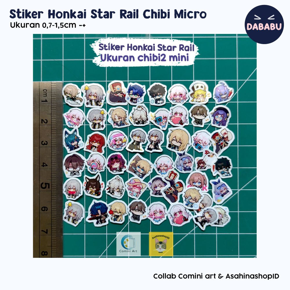 Jual Stiker Honkai Star Rail bervarian Ukuran Mini Micro (Vinly Glossy ...