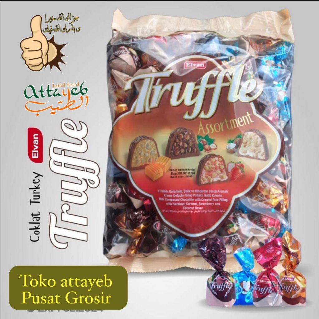 Jual Coklat Turkey Elvan Truffle Assortment 1kg Chocolate Truffle ...