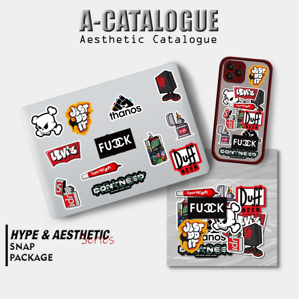 Jual Sticker Aesthetic Catalogue Waterprooft Compilation Hypebeast ...