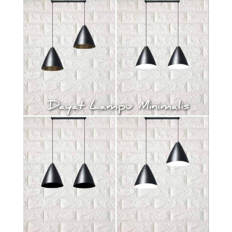 Jual Lampu gantung mini bar lampu caffe lampu resto ruang makan 2in1 ...