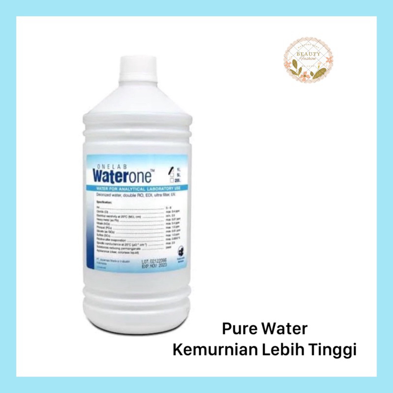 Jual ONEMED - WaterOne 1 Liter | Pure Water | Aquadest | Air Tabung ...