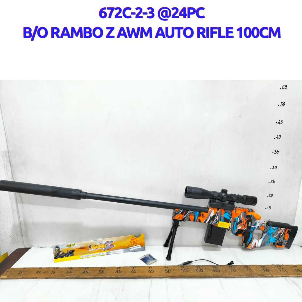 Jual 672-2-3 Rambo Z AWM Auto Rifle Sniper Mainan Pistol Anak Peluru ...