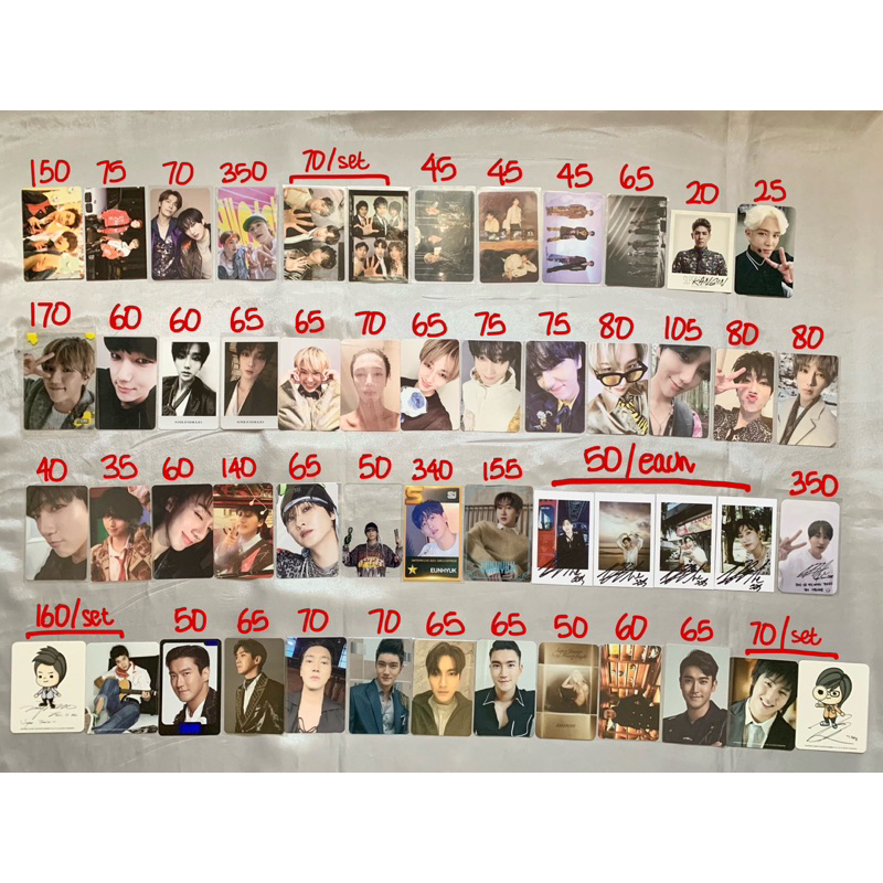 Jual Super Junior donghae eunhyuk siwon leeteuk shindong photocard pc ...