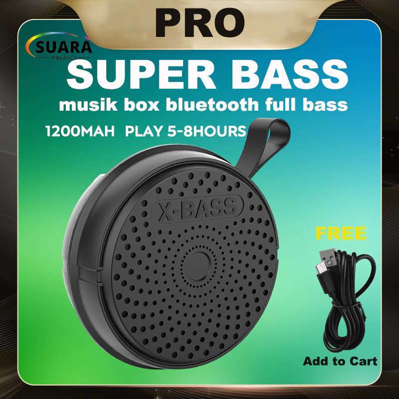 Jual PRO SUPER BASS Speaker Bluetooth Mini Super Bass Music Box Full ...