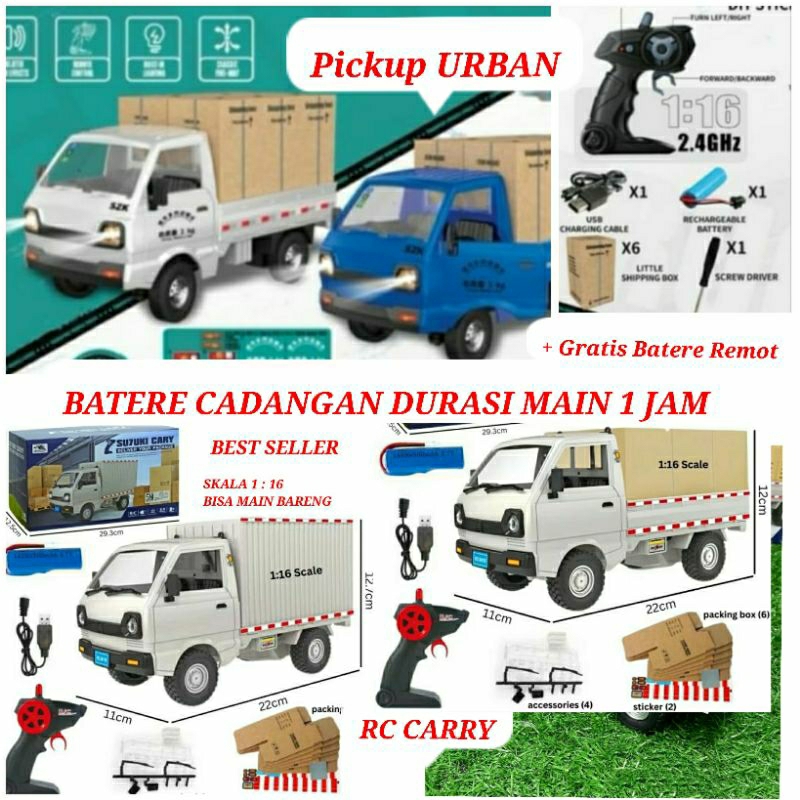 Jual Mobil Remot Kontrol RC 2,4Ghz Carry Pickup Box Mainan Anak Remote ...