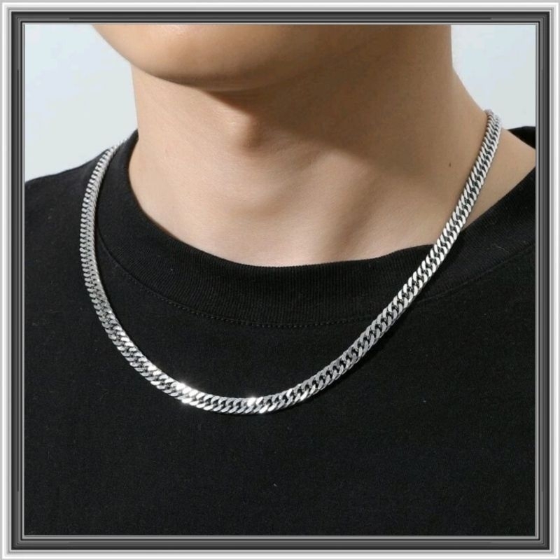 Jual KALUNG TITANIUM PRIA MODEL RANTAI KALUNG PRIA ANTI KARAT KALUNG ...