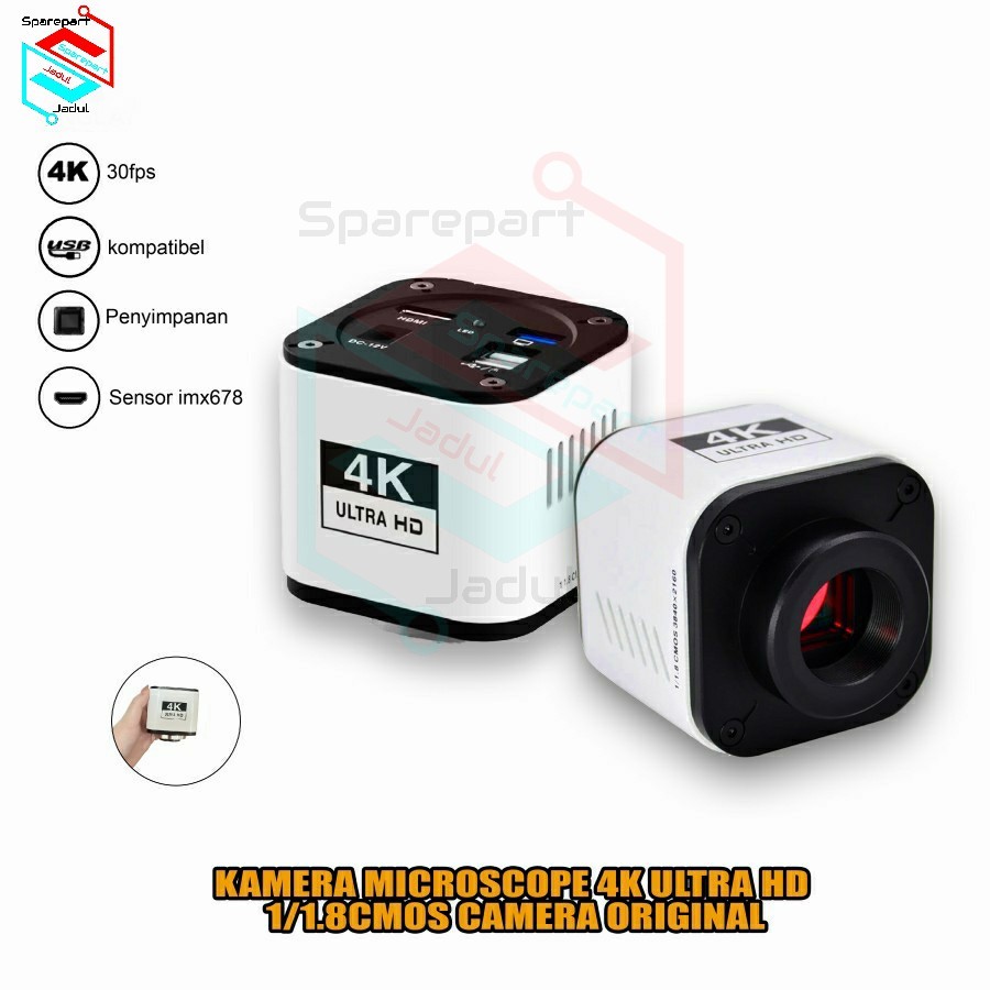 Jual Kamera Microscope 4K Ultra HD 1/1.8CMOS Camera Mikroskop Tampilan ...