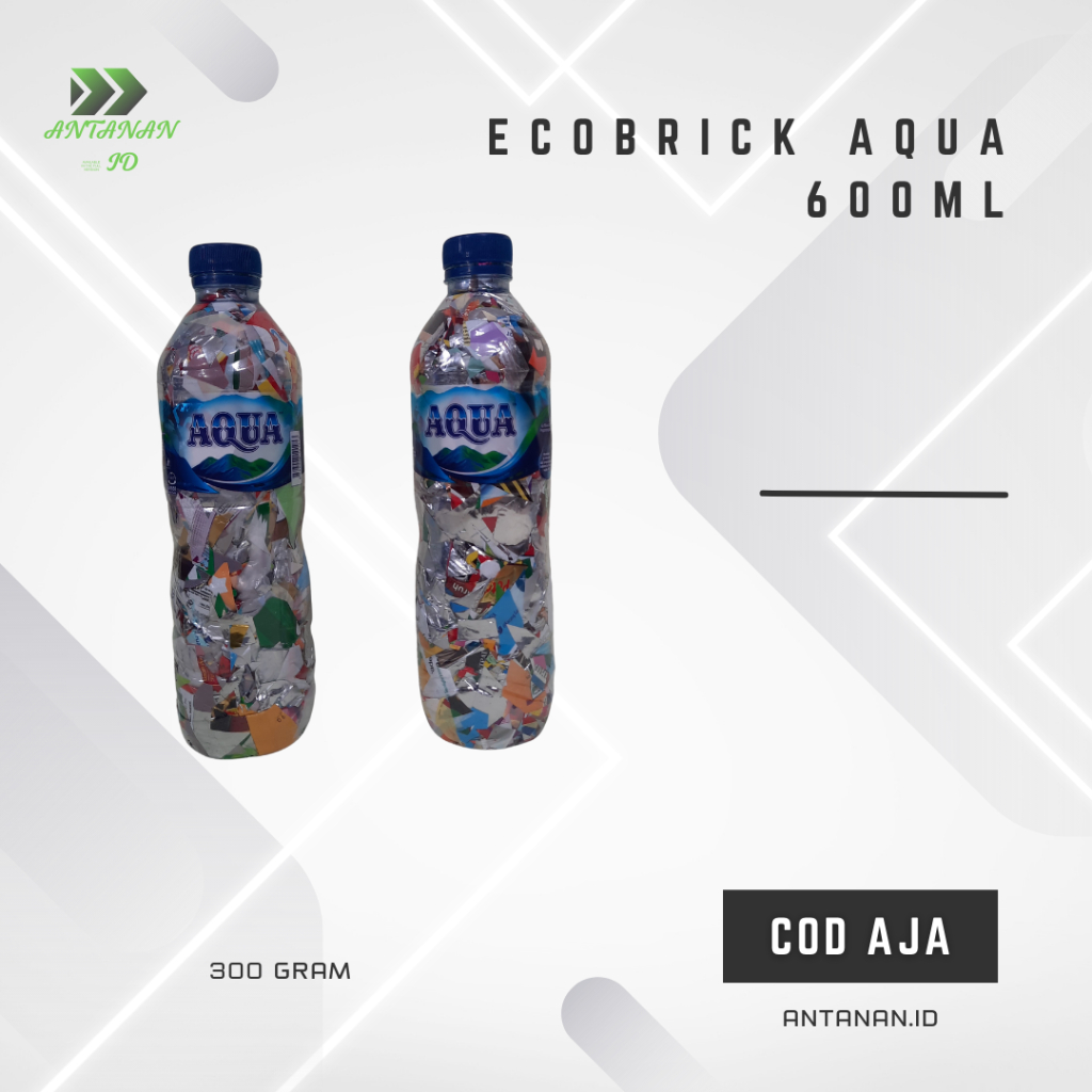 Jual EKOBRIK ECOBRICK BOTOL AQUA 600ml 300gram | Shopee Indonesia