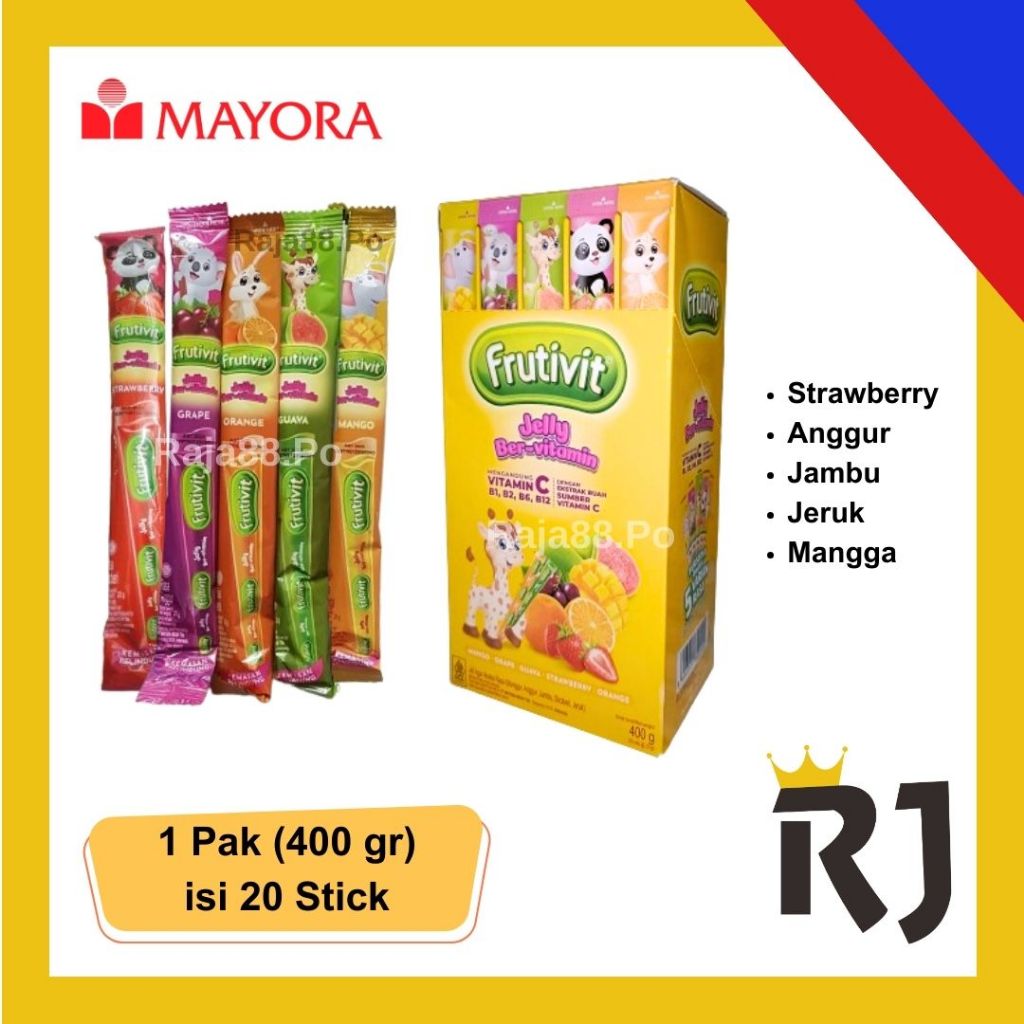 Jual Frutivit Jelly Stick Ber-Vitamin Camilan Anak dengan Ekstrak Buah ...
