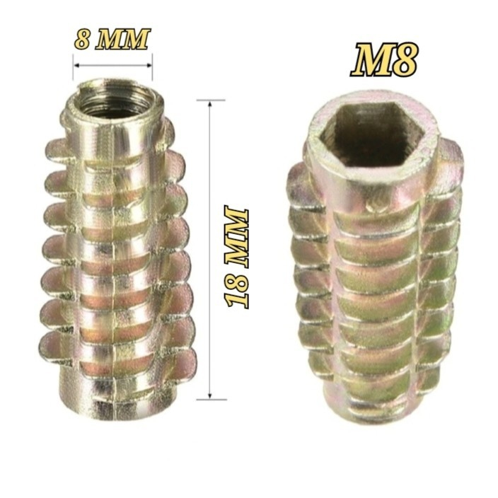 Jual Mur Nanas / Mur Tanam Furniture Insert Knockdown Cakar Baut Besi ...