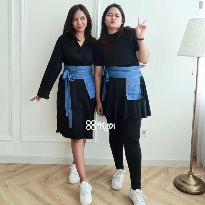 Jual KUDI - Obi Denim Belt / Iket pinggang jeans / Obi big size | Shopee Indonesia