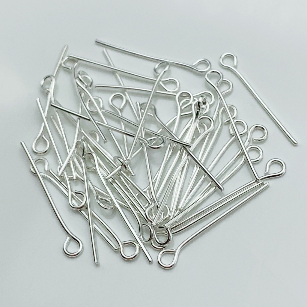 Jual (10gr) J121 Paku 9 Nikel Eye Heads Pins Paku Sambung Manik DIY ...