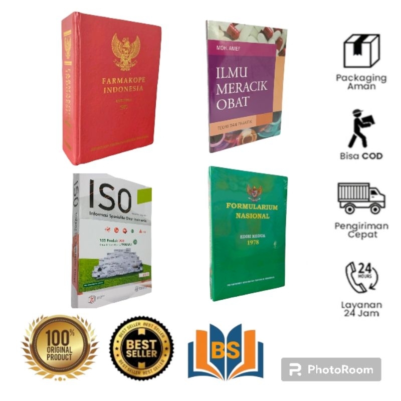 Jual [ORIGINAL] Sepaket Isi 4 Buku Farmasi Farmakope Indonesia Edisi 3 ...