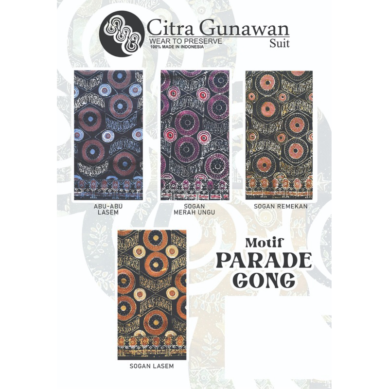 Jual BATIK DEPOK || ( PARADE GONG ) KAIN BATIK CAP & TULIS ORIGINAL ...