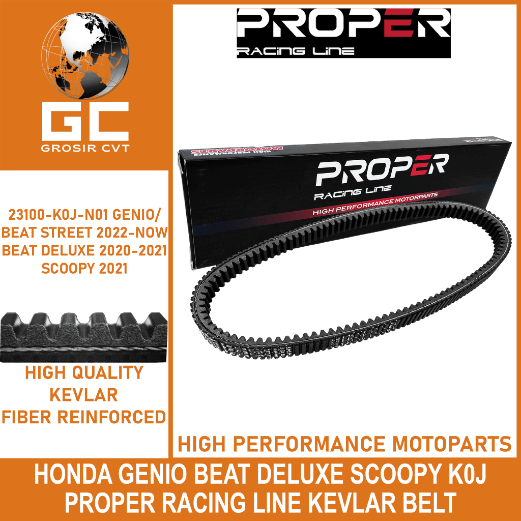 Jual Vanbelt V belt Fanbelt Genio Beat Deluxe Scoopy 2021 up New K1A K0J PROPER Racing Line ...