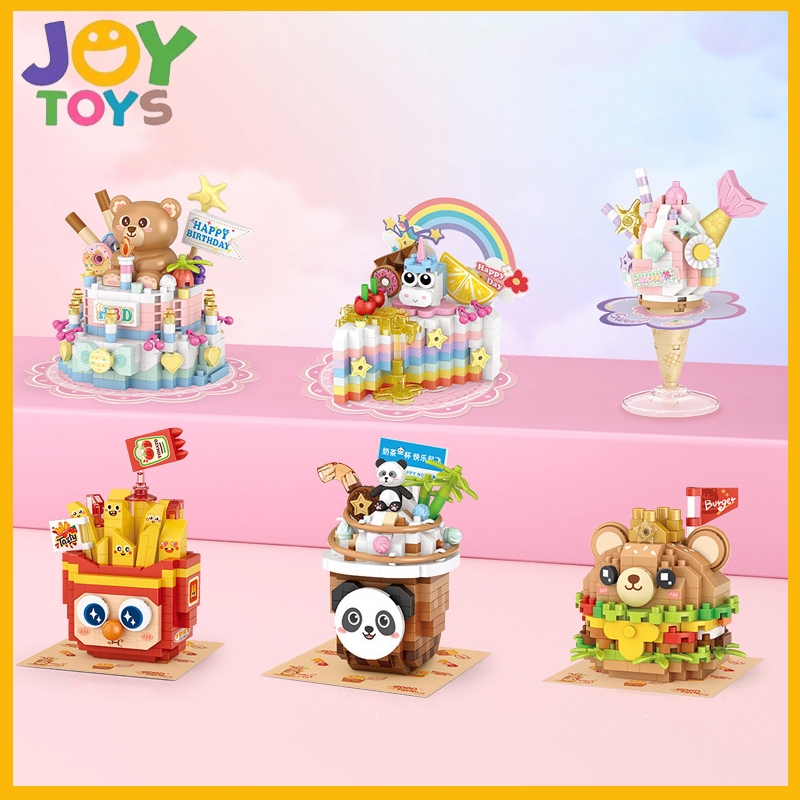 Jual JOY Bricks Bak Mandi Model Kartun Nano Block Mini Brick Mainan DIY ...