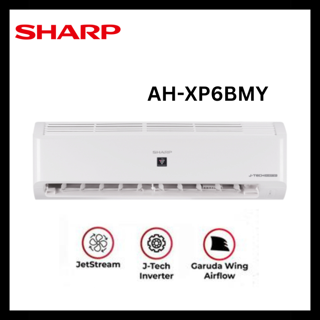 Jual SHARP AC 1/2PK INVERTER AH-XP6BMY PLASMACLUSTER GARANSI RESMI ...
