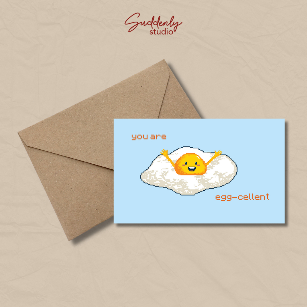 Jual Kartu Ucapan - Egg Series - You Are Egg-Cellent - SUDDENLY STUDIO ...