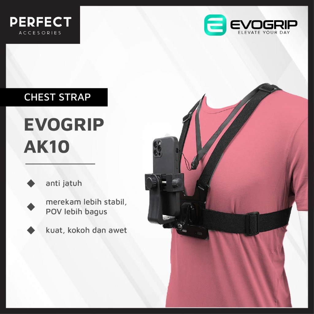 Jual Chest Strap Holder HP Dada kamera mount body belt stand Handphone ...