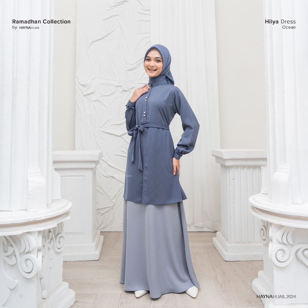 Jual HAYNA Hilya Dress (All Colors) - Dress Kondangan Busui Friendly ...