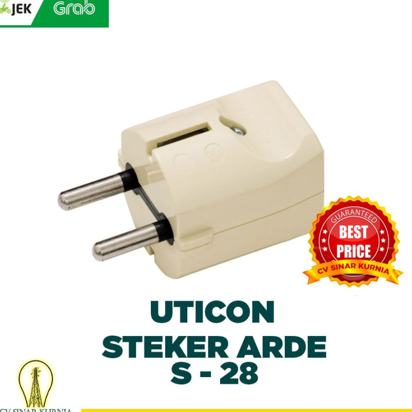 Jual Uticon Steker Arde Kotak S-28 Colokan listrik uticon S28 | Shopee ...